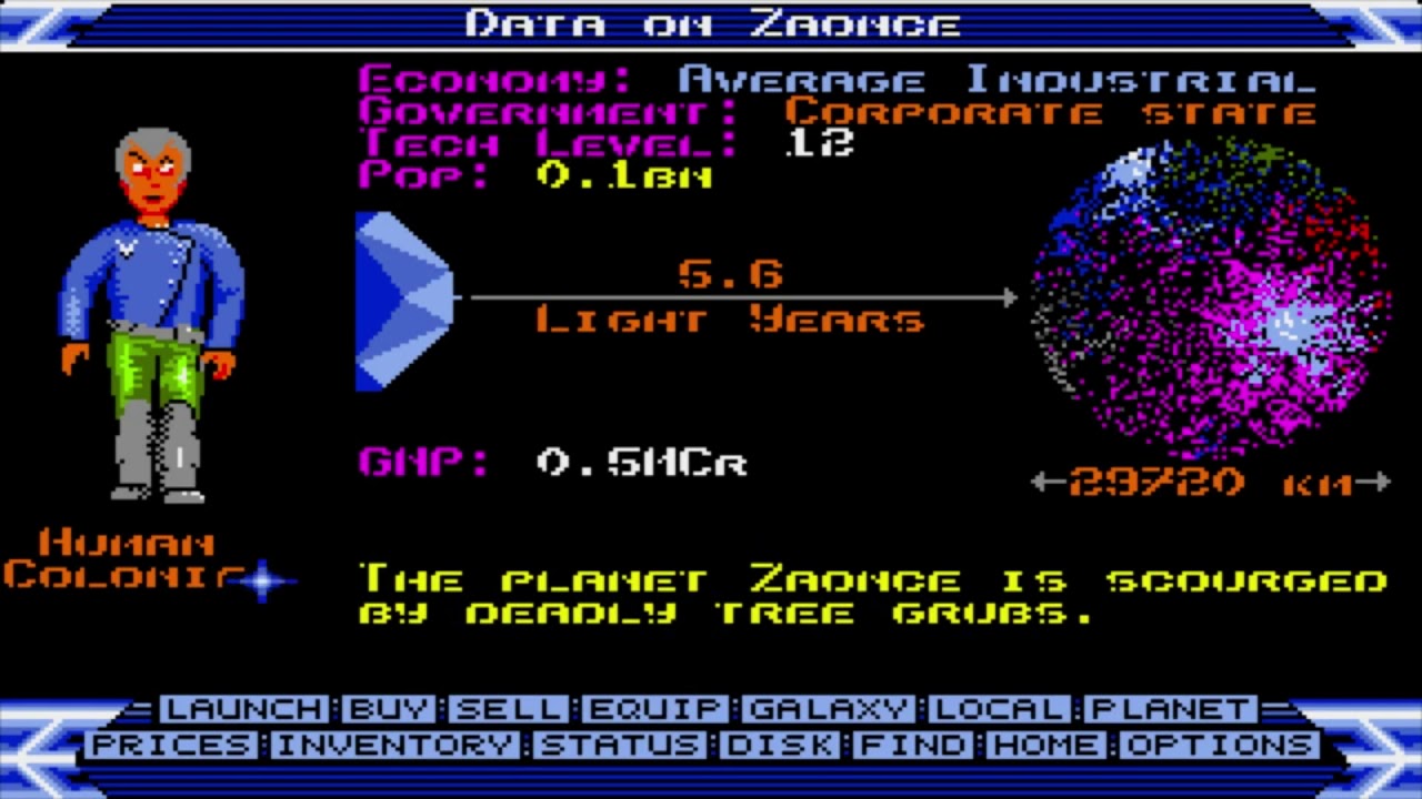 Retro Rant Game Review #18 - Elite (Amiga) Review and How to Play ...