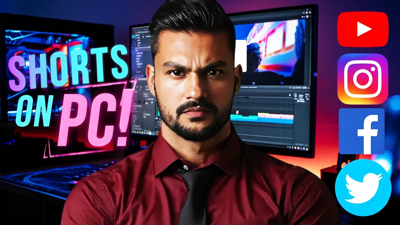How to make youtube Shorts in Pc with Facecam & for Facebook, Instagram ...