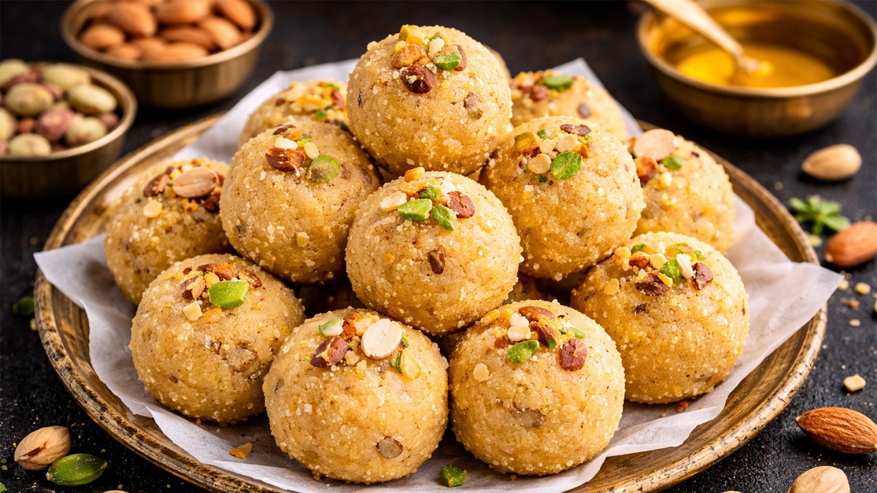 सिर्फ 3 चीजों से ऐसे बनाओ बेसन के लड्डू कि सब रेसिपी पूछेंगे एक बार इस ...