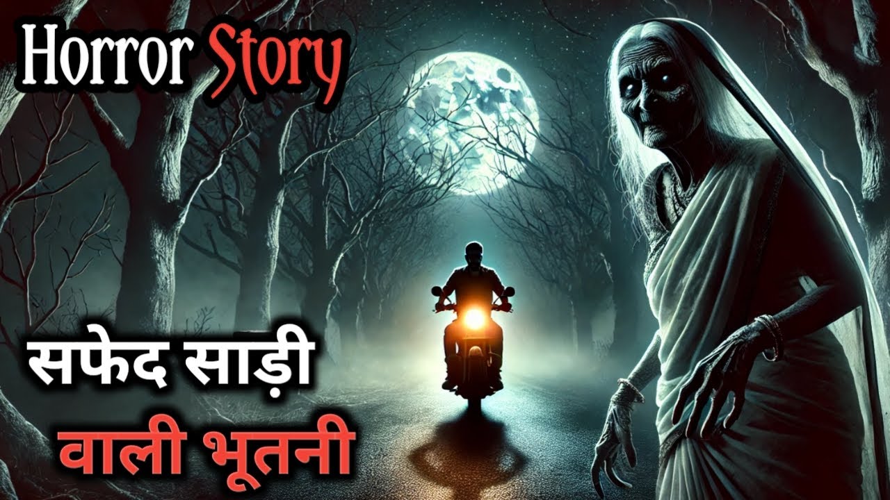 सफेद साड़ी वाली भूतनी 😱😰Ghost In White Saree😱 Horror Story #horrorstory ...