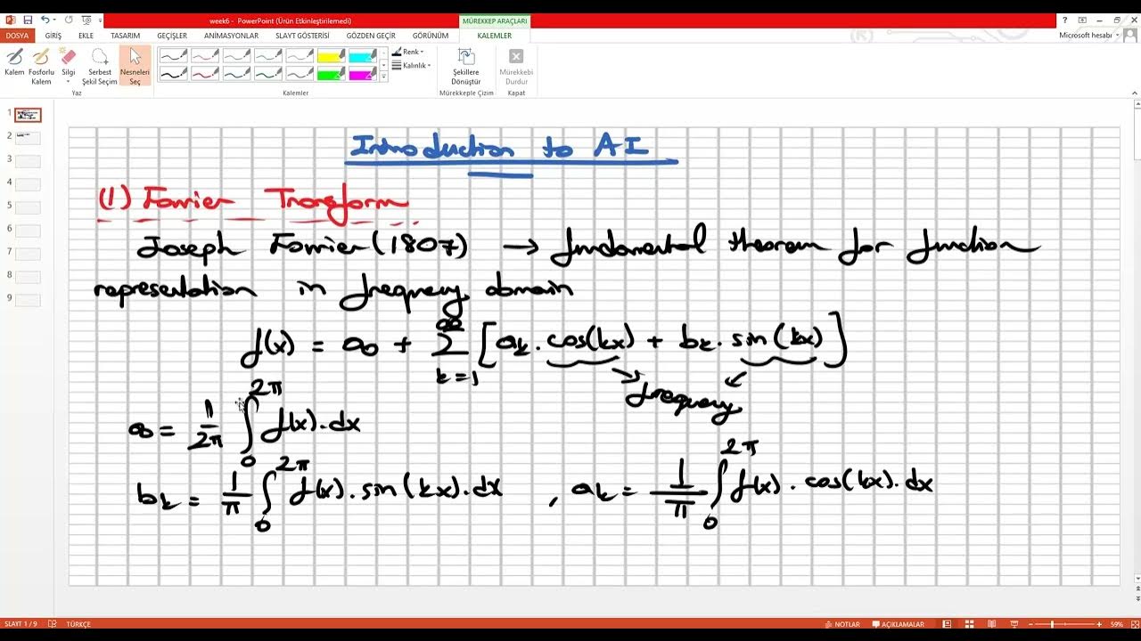 2023/2024 Autumn - Introduction to AI - Les6-1 - Fourier Series and Transform in Python - YouTube