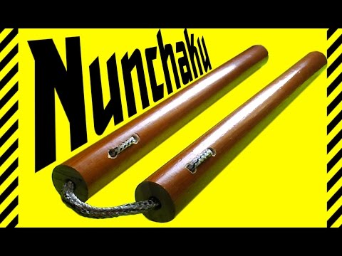 How to make NUNCHAKU authentic wooden. Length of sticks, stick thickness, length of the rope. Ninja