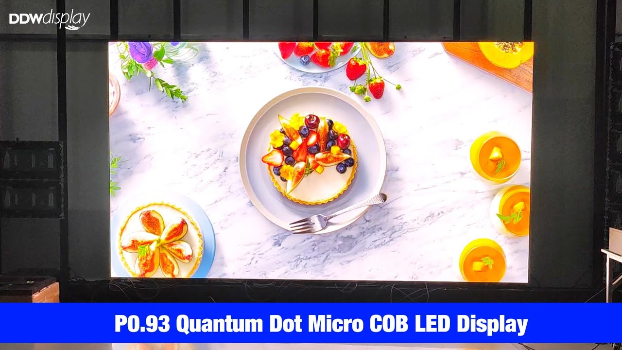 6x6 quantum dot Micro cob led display real photos - YouTube