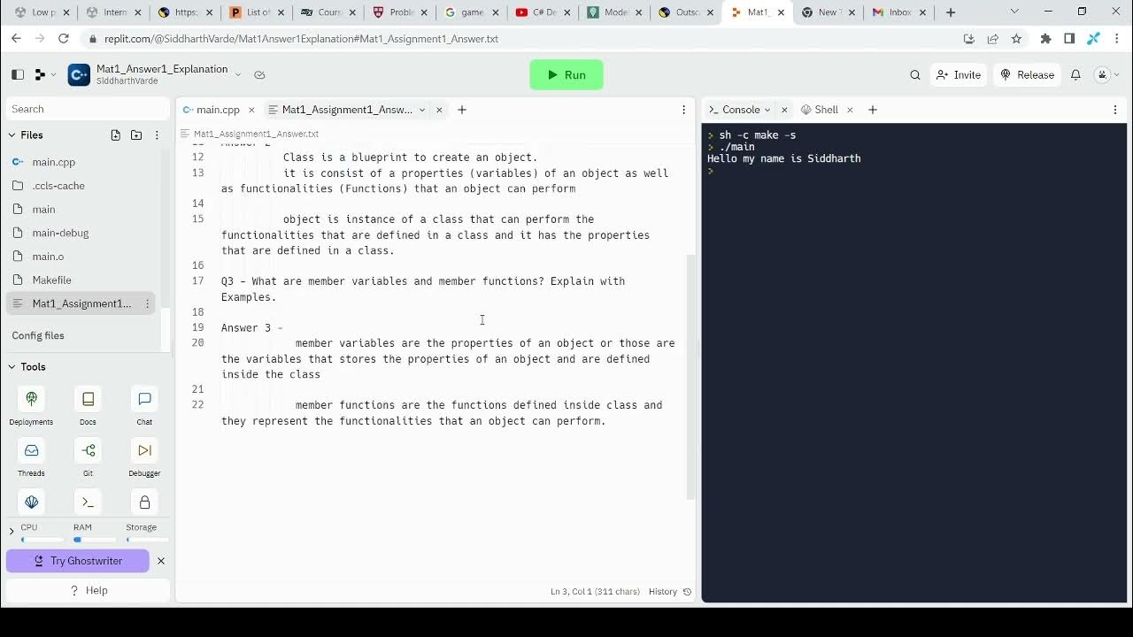 Varde Siddharth - Explanation of Object oriented programming in C++. - YouTube