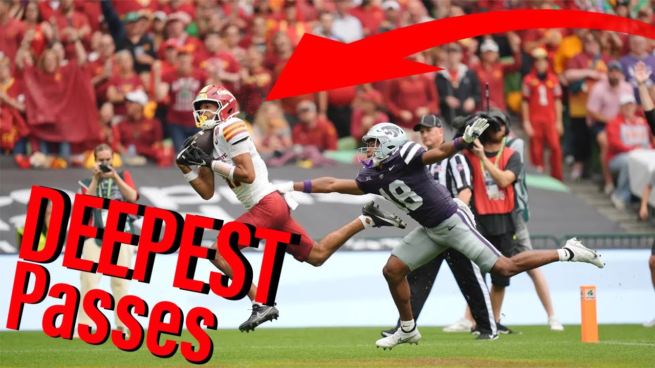 Craziest Deep Throws in Big 12 Football - YouTube
