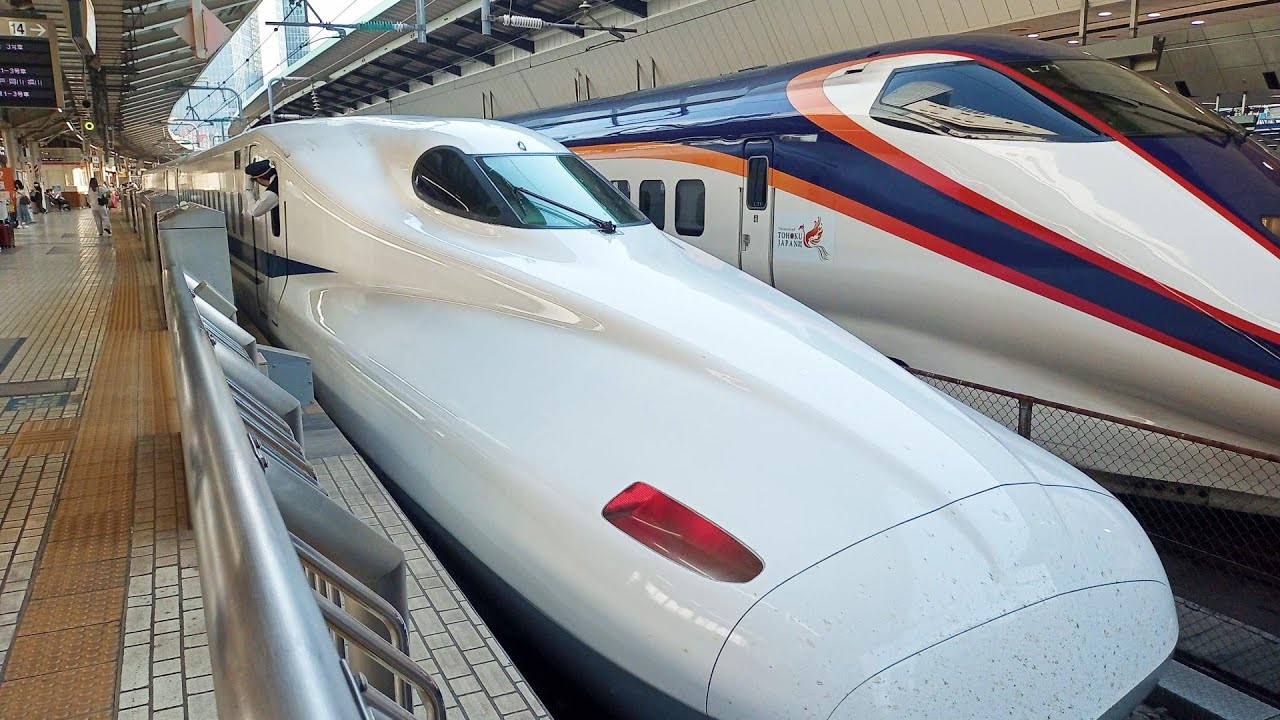 Japan's first class Bullet train without passengers from Osaka to Tokyo ...