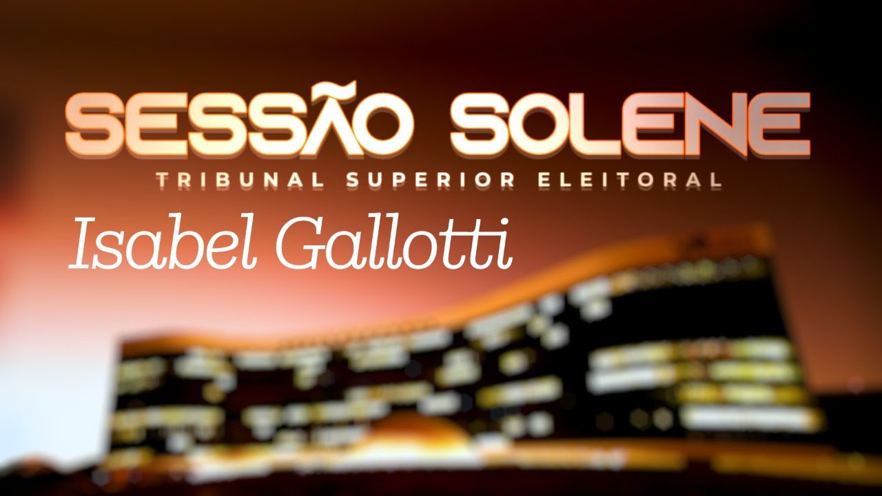 Isabel Gallotti toma posse como ministra substituta do TSE - YouTube