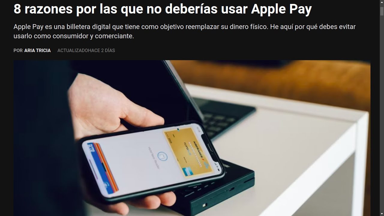 8 razones por las que no deberías usar Apple Pay - YouTube