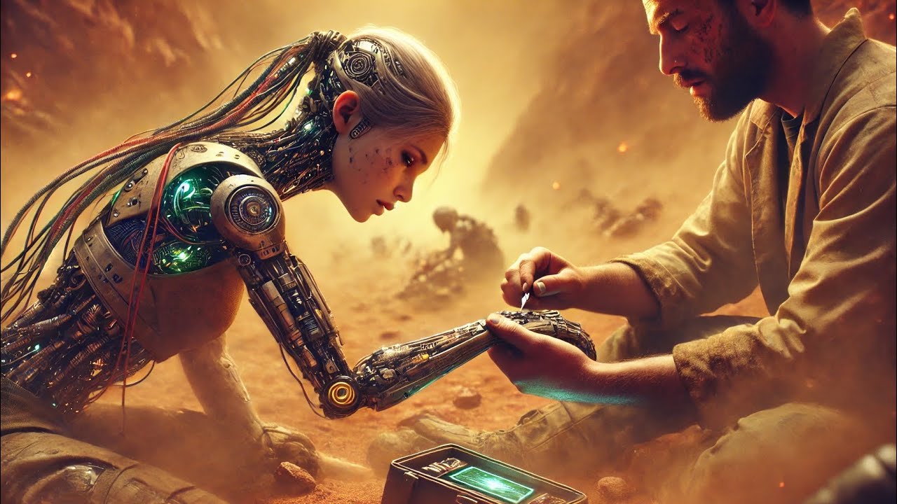 The Android Girl Saves a Human and Gains Repair in Gratitude | Sci-Fi ...