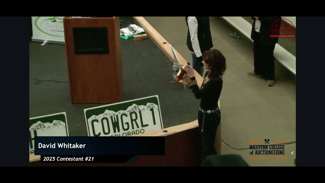 David Whitaker Auctioneer, 2025 Mile High Auctioneer Championship - YouTube