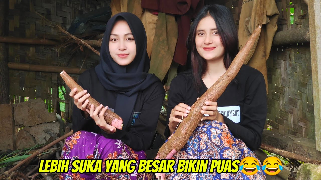 WOOW...BIKIN LUPA JALAN PULANG‼️ JUMPA GADIS DESA BULE CANTIK SEDANG PANEN SINGKONG DI KEBUN ...