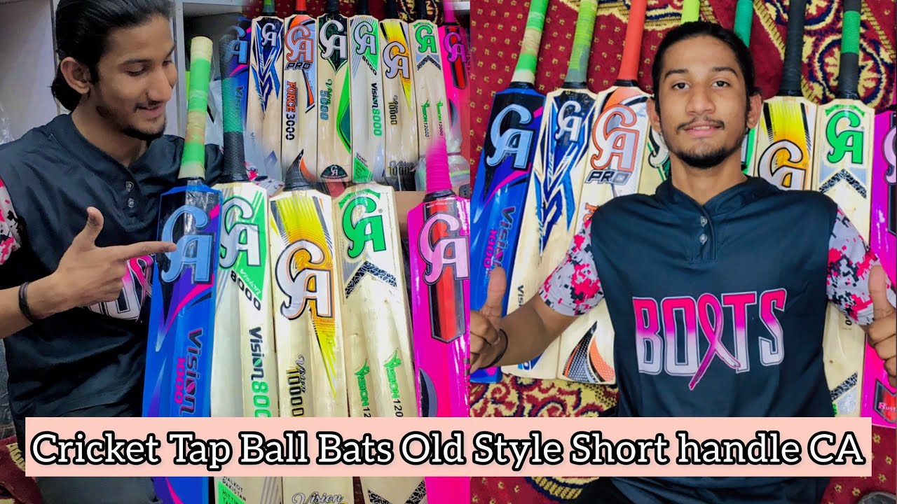 Cricket Tap Ball Bat Old Style Short Handle CA Branded All Variety ...