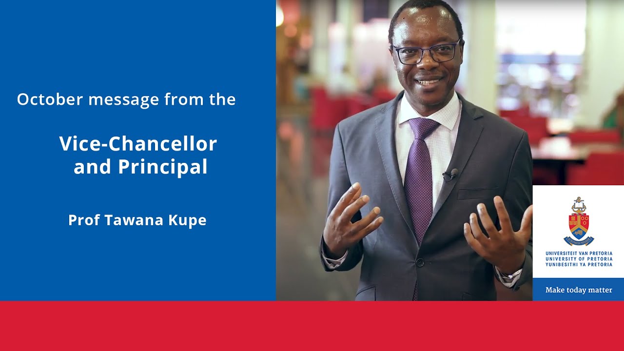 October 2022: Monthly Video Message from the Vice Chancellor and ...