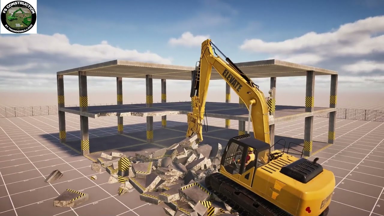FS CONSTRUCTION Testing the Demolish & Build 3 Demo #New Destruction ...