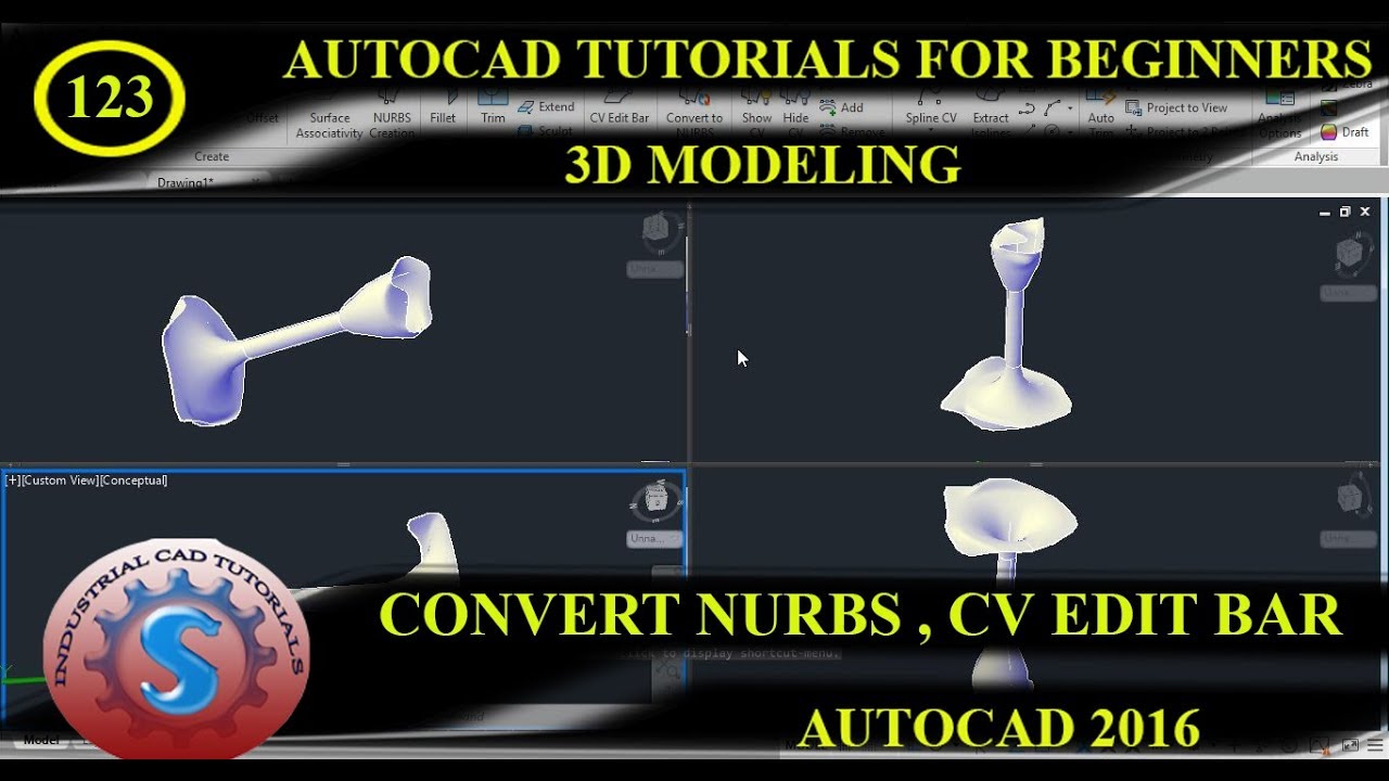 CONVERT TO NURBS || CV EDIT BAR || BASIC TUTORIALS FOR BEGINNERS ...