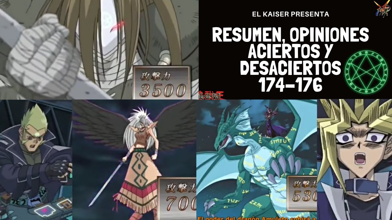 REVANCHA! Yu-Gi-Oh! DM!! #174-176| RAFAEL VS YUGI! RESUMEN, ACIERTOS Y ...