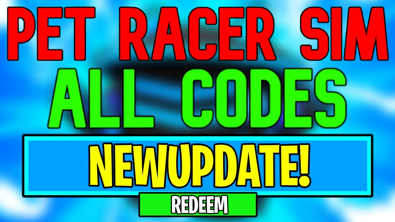 New Pet Racer Simulator Codes | Roblox Pet Racer Simulator Codes (June ...