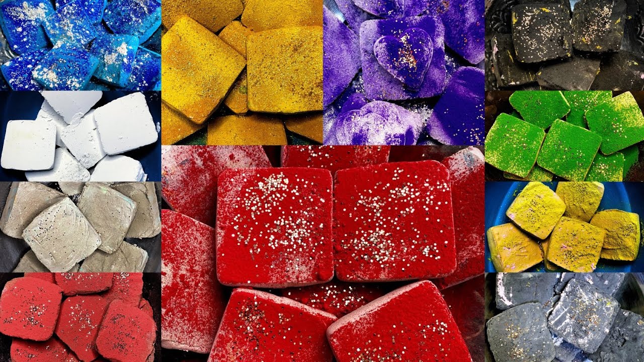 Blocks Series/All in one Video /Satisfying Crush 🔥💙💚💜 ️🤍🤎🧡🖤🩶 - YouTube