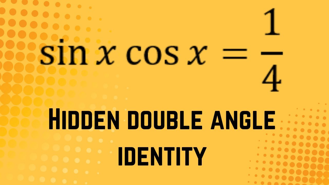 A Short and Simple Trig Equation - YouTube