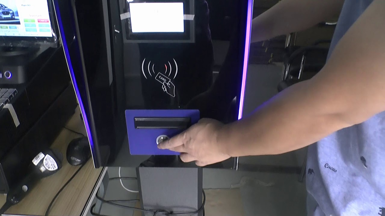How to work Parking barcode ticket management system - YouTube