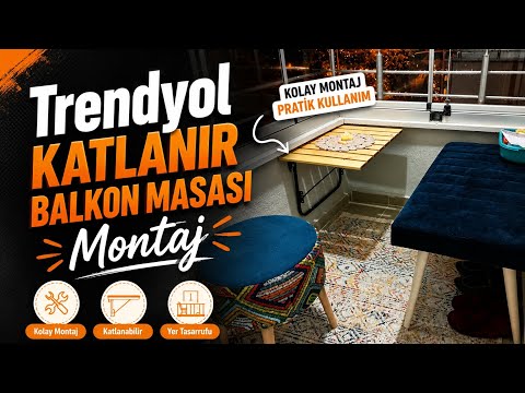 Trendyol Katlanır Balkon Masası Montajı💯 #montaj #balkon #daralan #küçükyer #kolaykurulum 