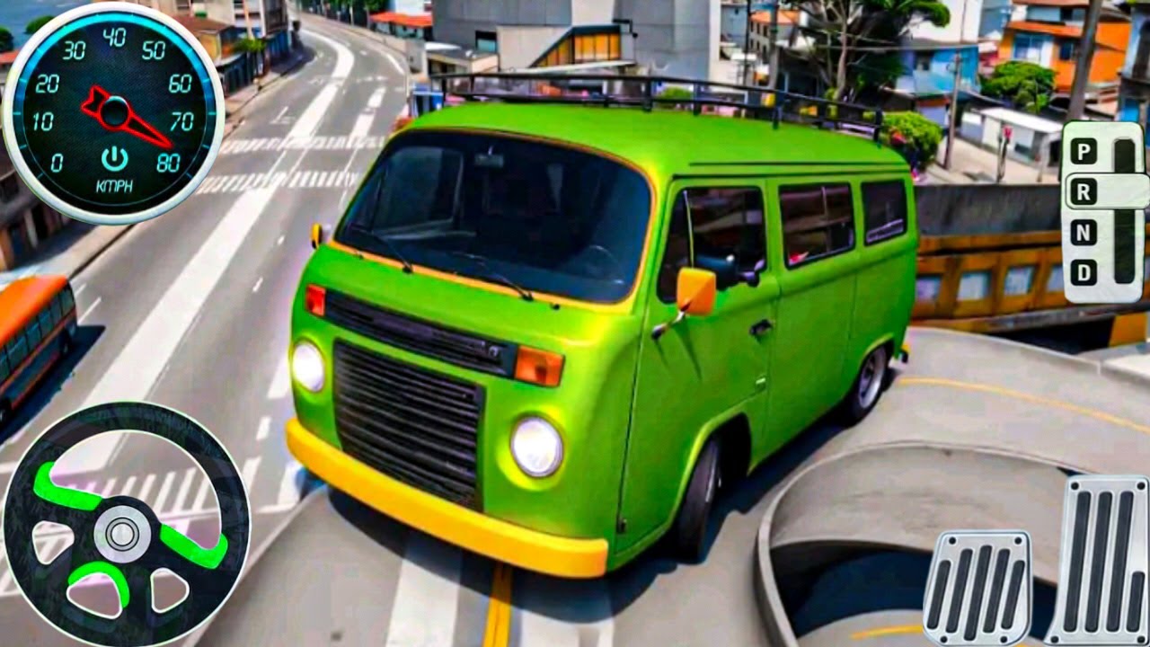 Passenger Van Driving Simulator l Brasil Mini Bus Driving 3D - YouTube