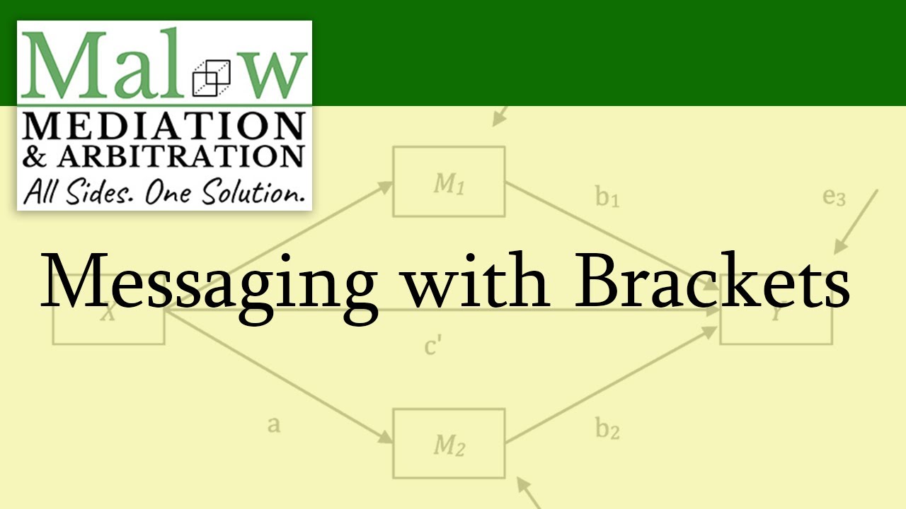 Ellen Malow on Bracketing 2/3: Messaging with Brackets - YouTube