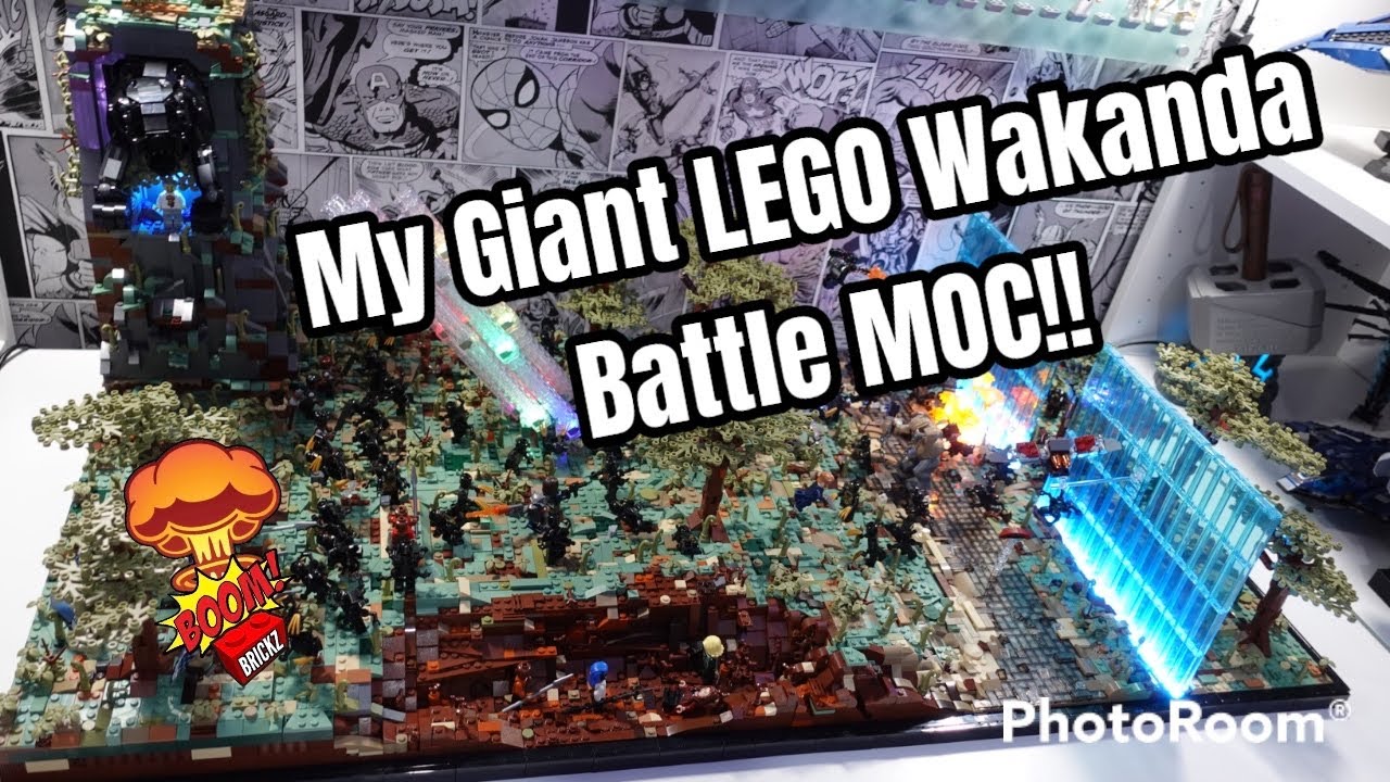 Giant LEGO Wakanda Battle MOC - YouTube