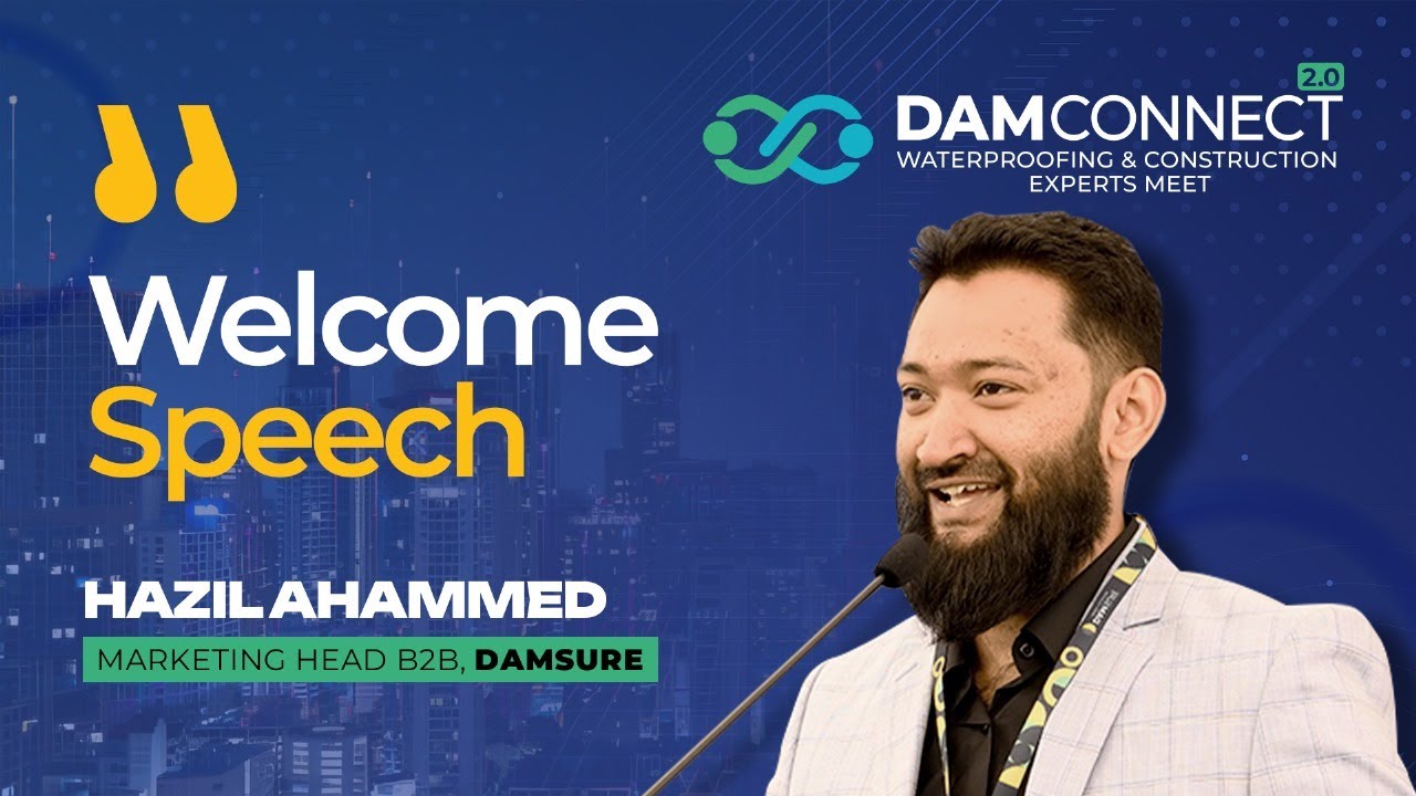 🎙️ Welcome Speech | HAZIL AHAMMED (Marketing Head B2B, Damsure) - YouTube