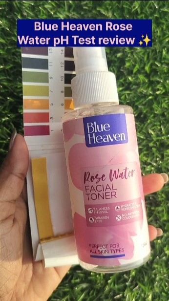 Blue Heaven Rose Water pH Test review #skincare#subscribe #trending# ...