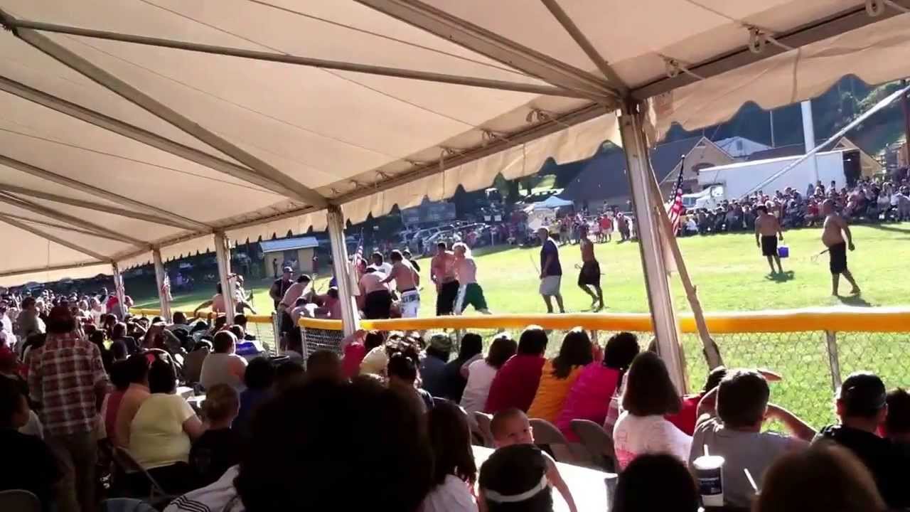 Cherokee Indian stickball check it out. - YouTube
