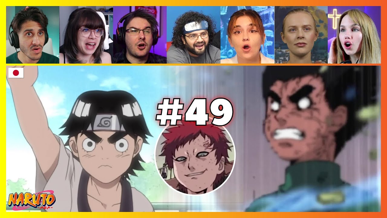 Naruto Episode 49 | Lee's Hidden Strength | Reaction Mashup ナルト - YouTube