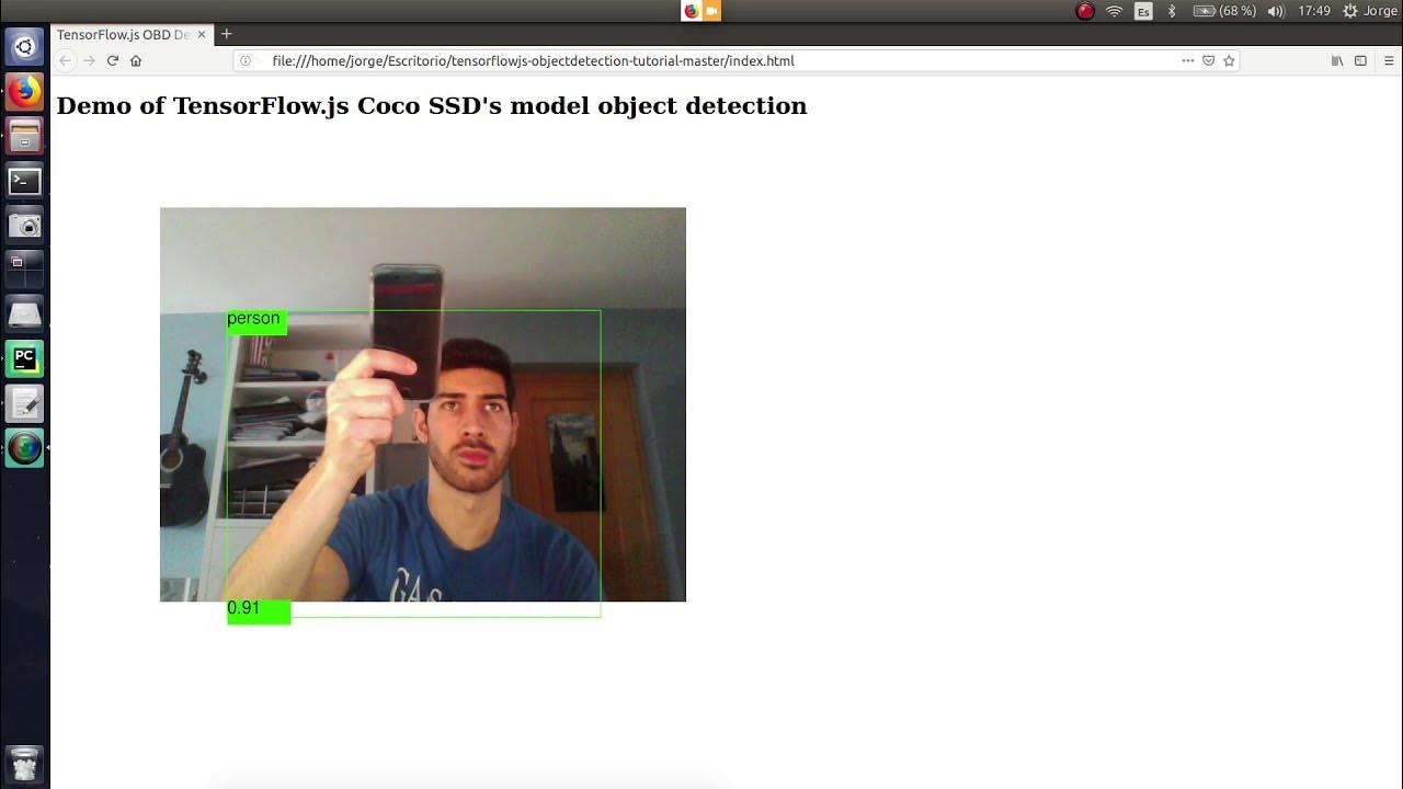 Demo Of Tensorflow Js Coco Ssds Model Object Detection Youtube
