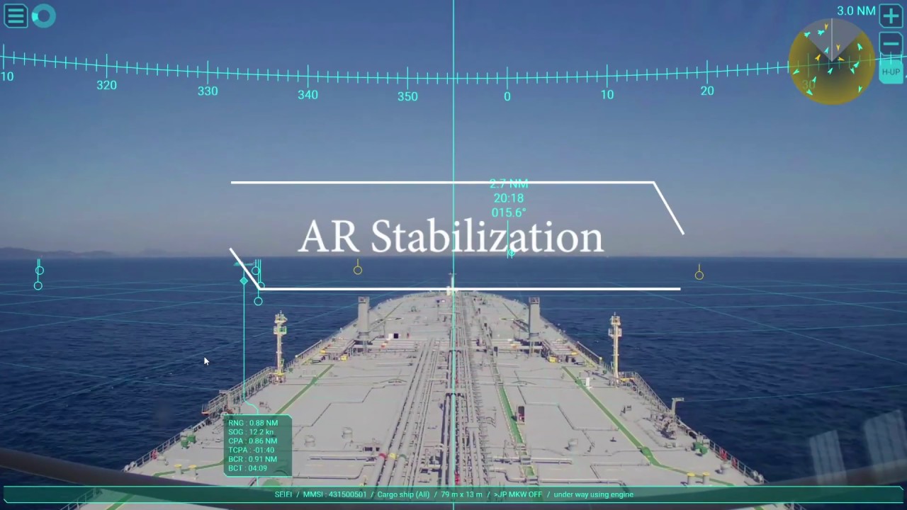FURUNO ENVISION AR Navigation System (Model AR-100M) AR Stabilization ...