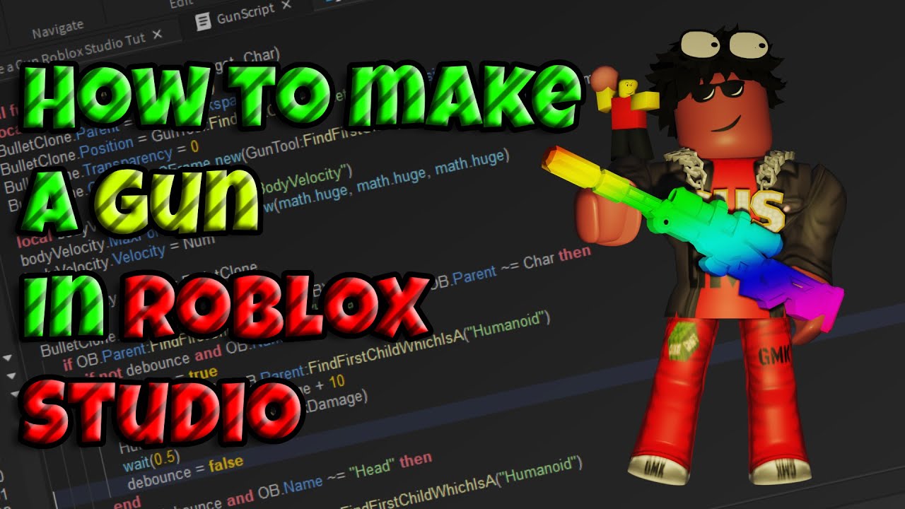 How to MAKE a GUN in ROBLOX STUDIO (2023) - YouTube