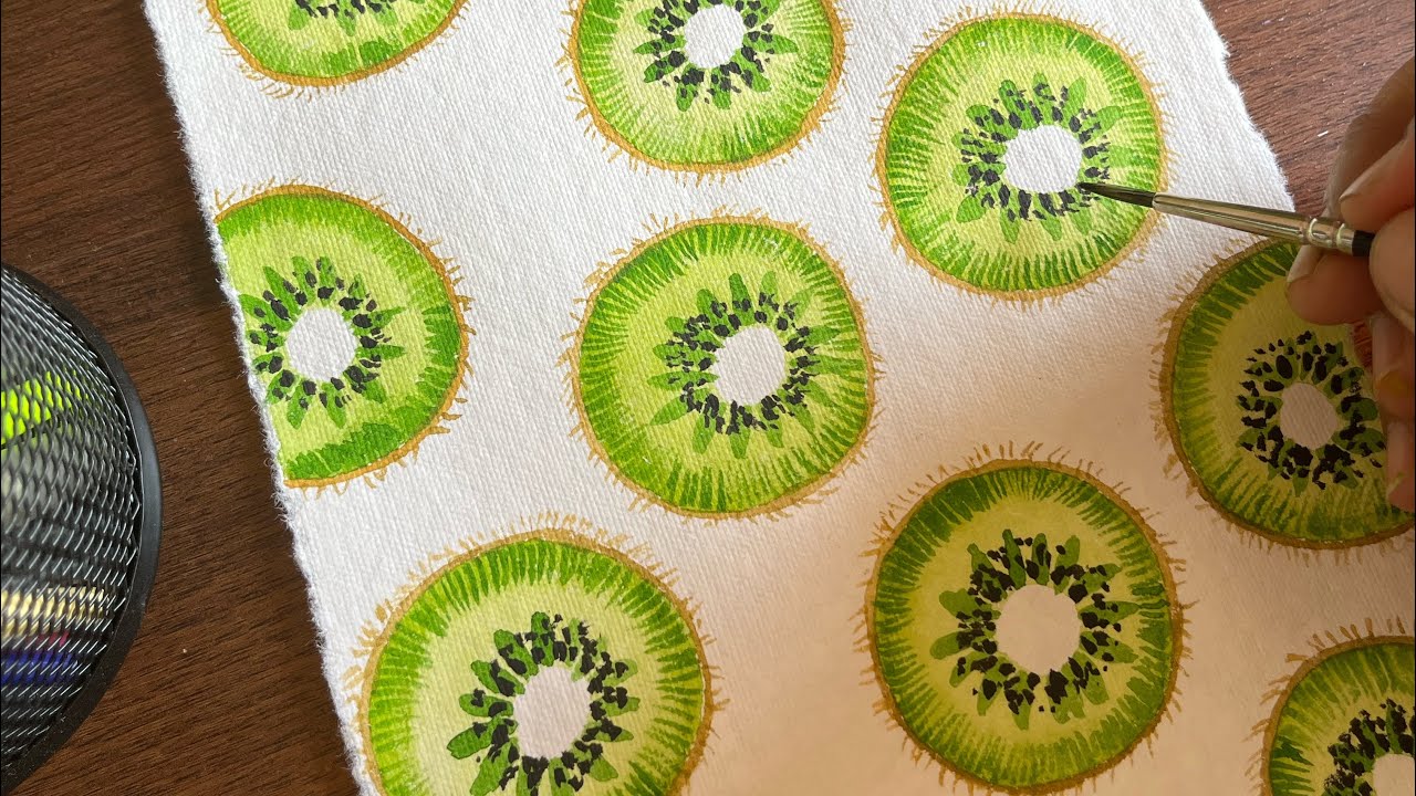 Juicy Kiwi in Watercolor: Simple Steps for Stunning Artwork🥝🖌️|| How to ...