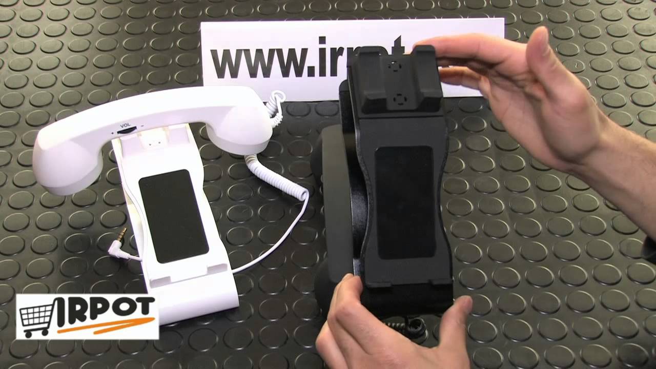 Cornetta Retrò con supporto per iPhone & Smartphone - YouTube