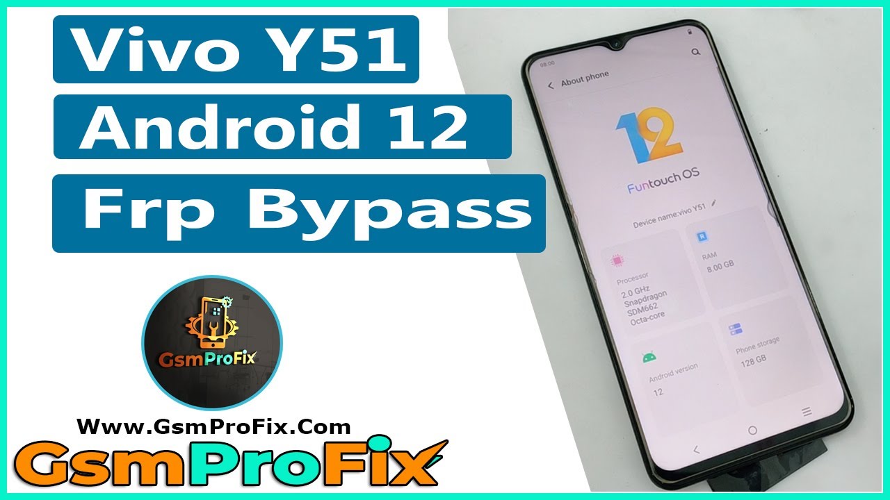Vivo Y51 Android 12 Frp Bypass / V2035 Frp Bypass Android 12 - YouTube