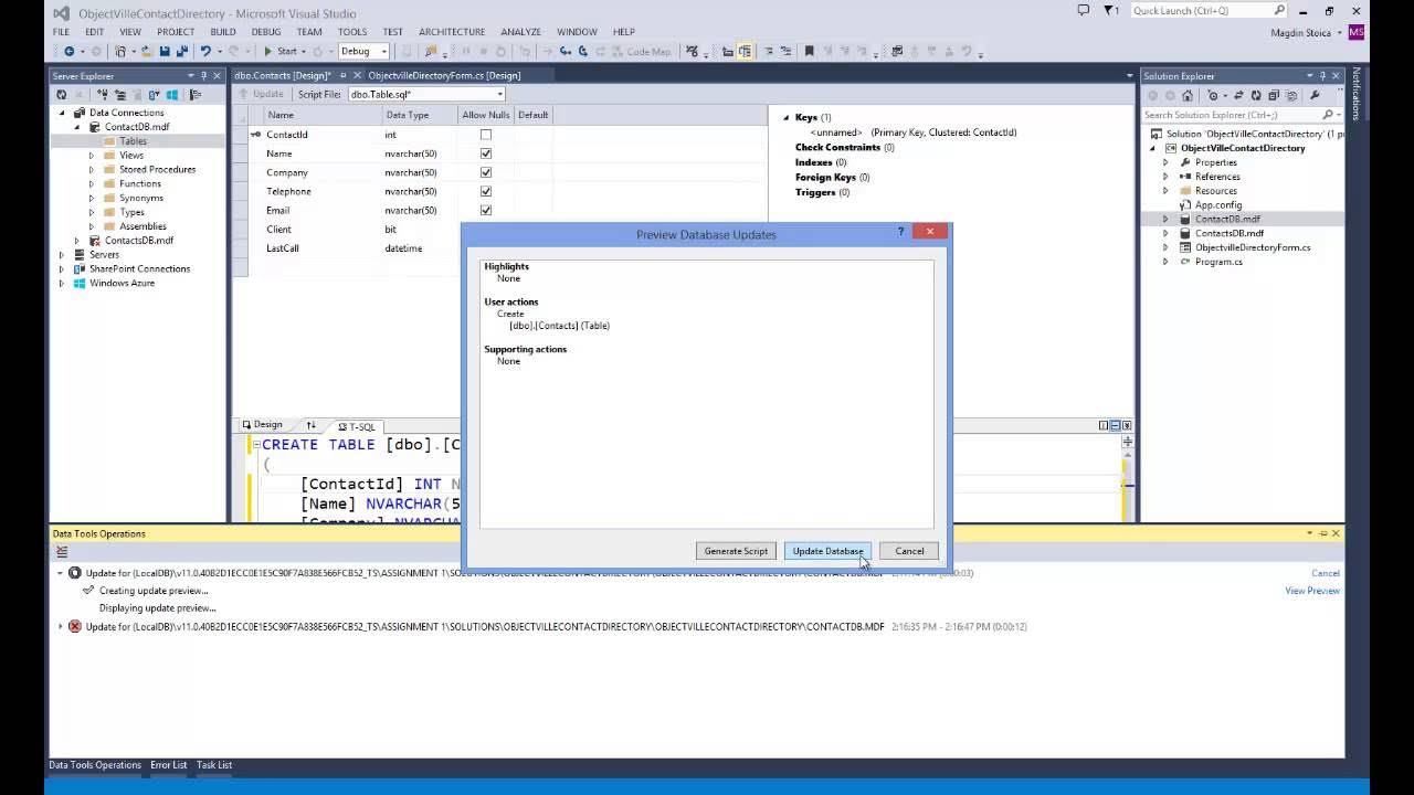 Windows Forms, Database-Driven App Tutorial (Part 2 / 5) - YouTube