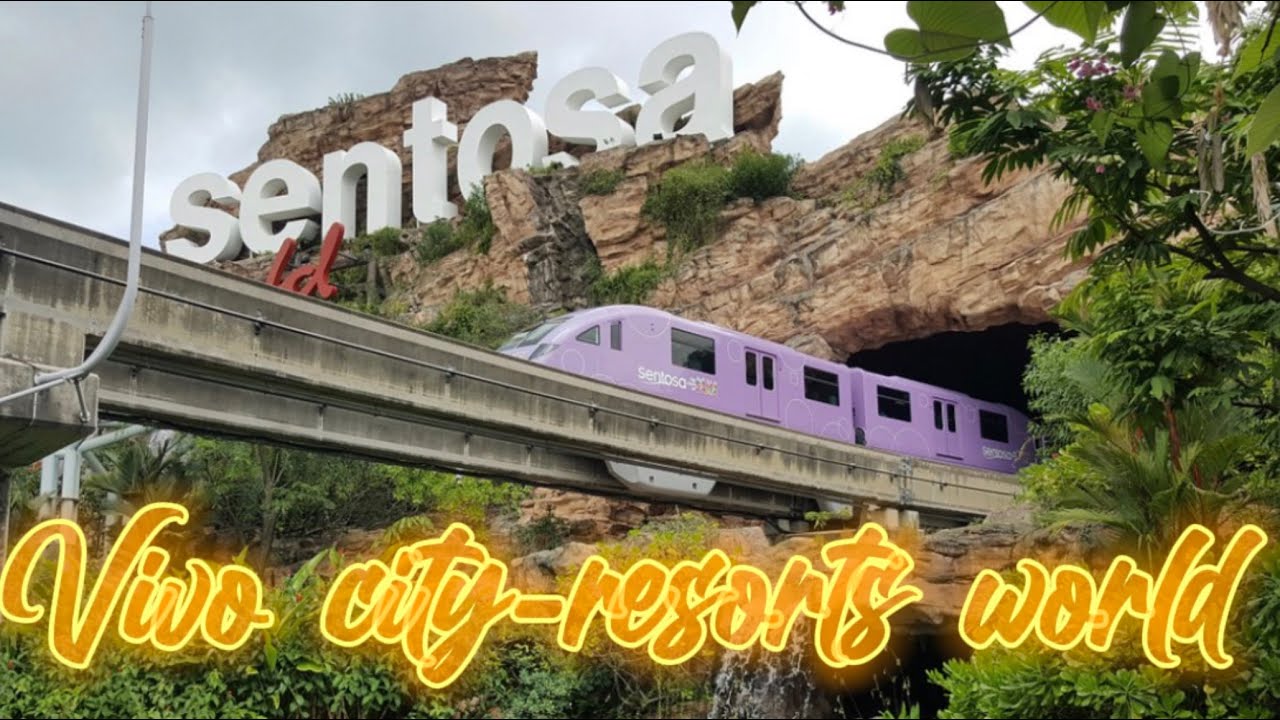 Sentosa express (Sentosa monorail) from Vivo city station to resorts ...