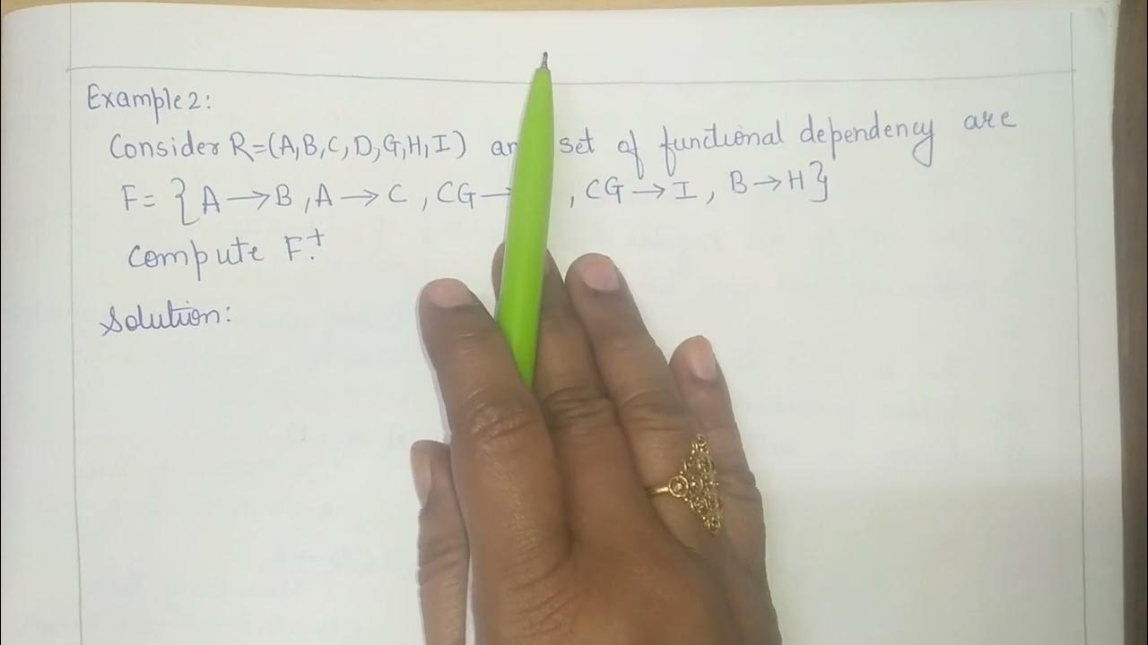Closure Set Of Functional Dependency In Dbms Youtube