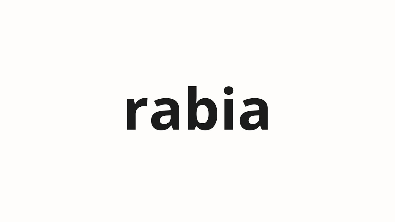 How to pronounce rabia | ラビア (Rabbia in Japanese) - YouTube