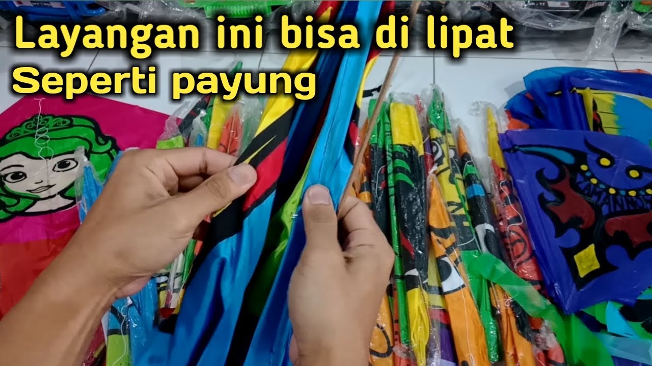 Layangan karakter | Unboxing mainan anak seru layang-layang hias - YouTube