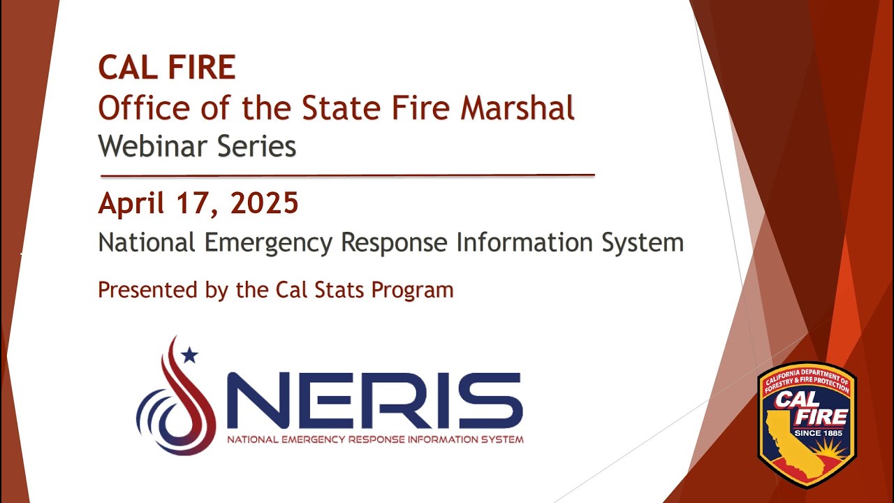 National Emergency Response Information System (NERIS) - April 17, 2025 ...