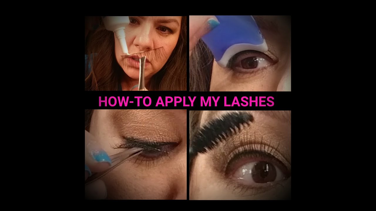 HOW-TO APPLY MY LASHES - YouTube