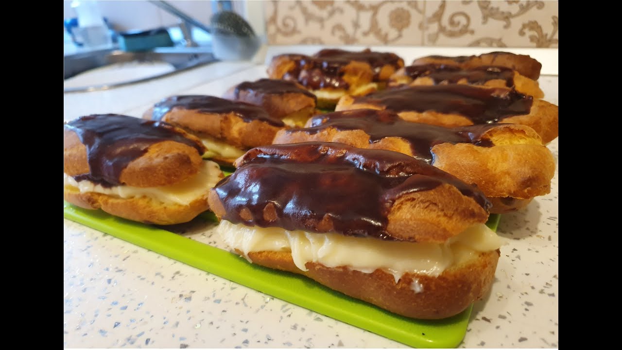 Reteta eclere - am folosit Mix pentru eclere Dr. Oetker - YouTube