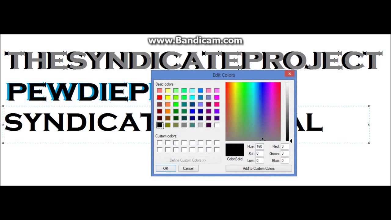 PewDiePie, TheSyndicateProject, SyndicateCentral -- YouTubers Name Art ...