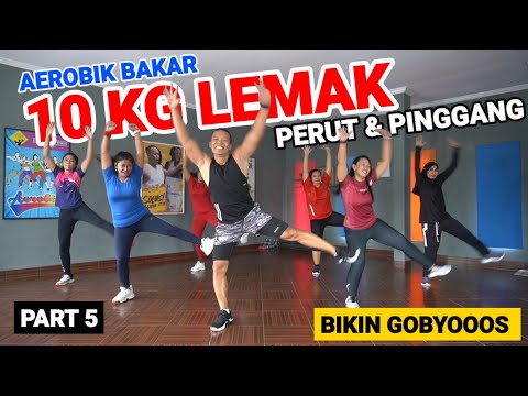 10 KG LEMAK PERUT & PINGGANG RONTOK | AEROBIK SUPER GOBYOSS