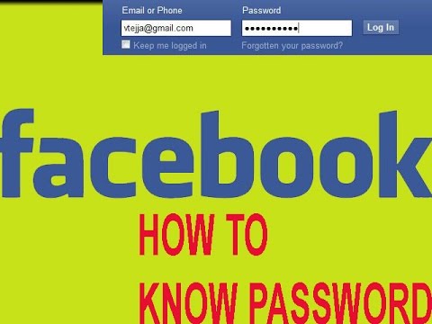 How To Know Facebook Password(inspect element)... - YouTube