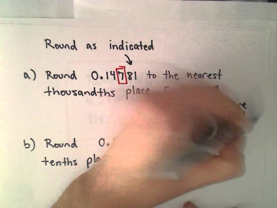 Rounding Decimals to a Desired Accuracy - YouTube